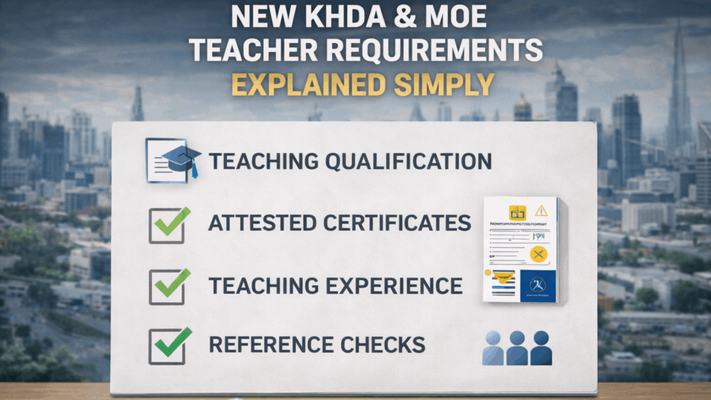 New KHDA & MOE Teacher Requirements Explained Simply
